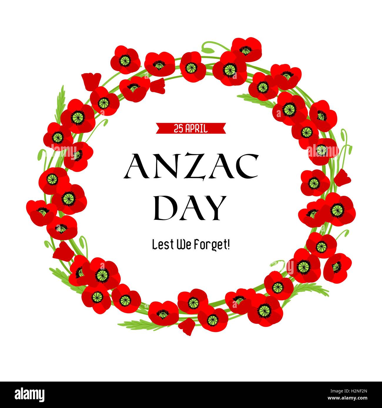 Wreath memorial day Stock Vector Images - Alamy