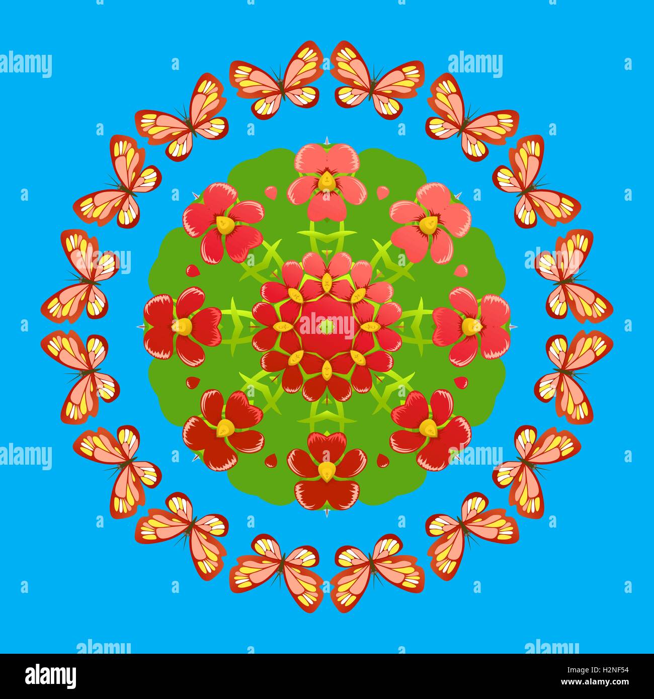 Bright design with butterflies Stock Vector Image & Art - Alamy