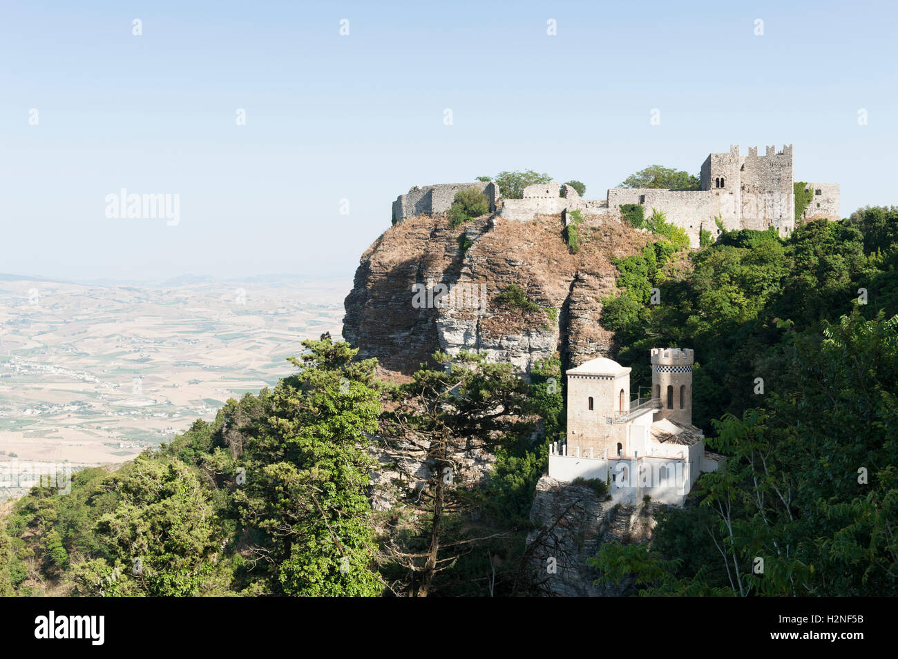 Torretta Pepoli Erice Sicily Stock Photo - Alamy