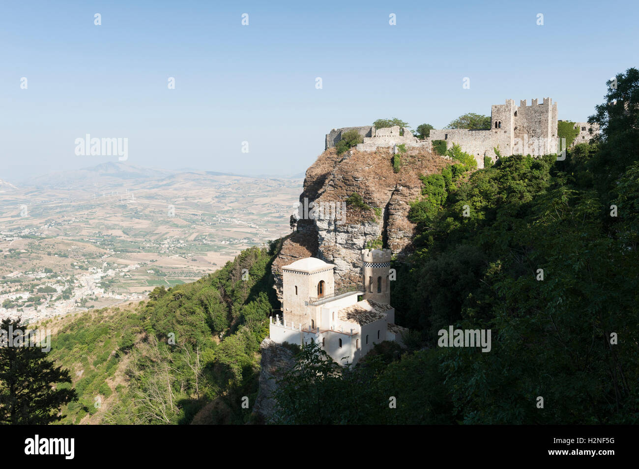 Torretta Pepoli Erice Sicily Stock Photo - Alamy