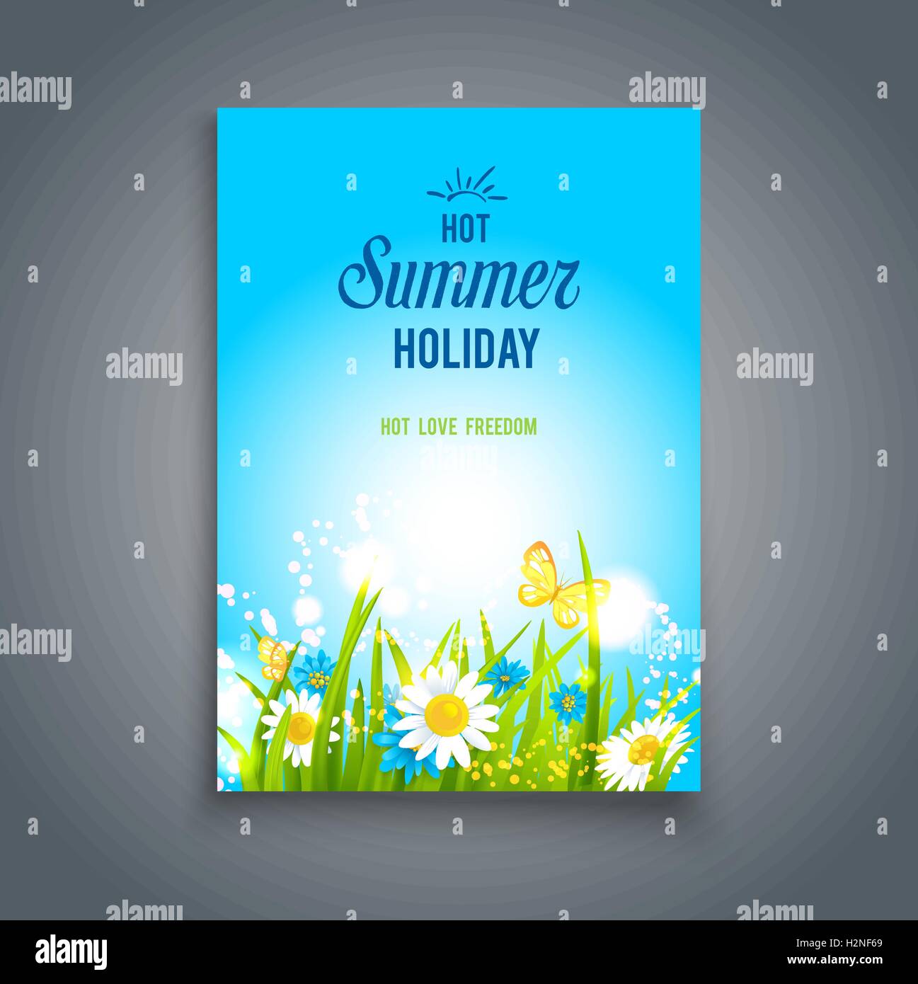 Bright summer card Stock Vector Image & Art - Alamy