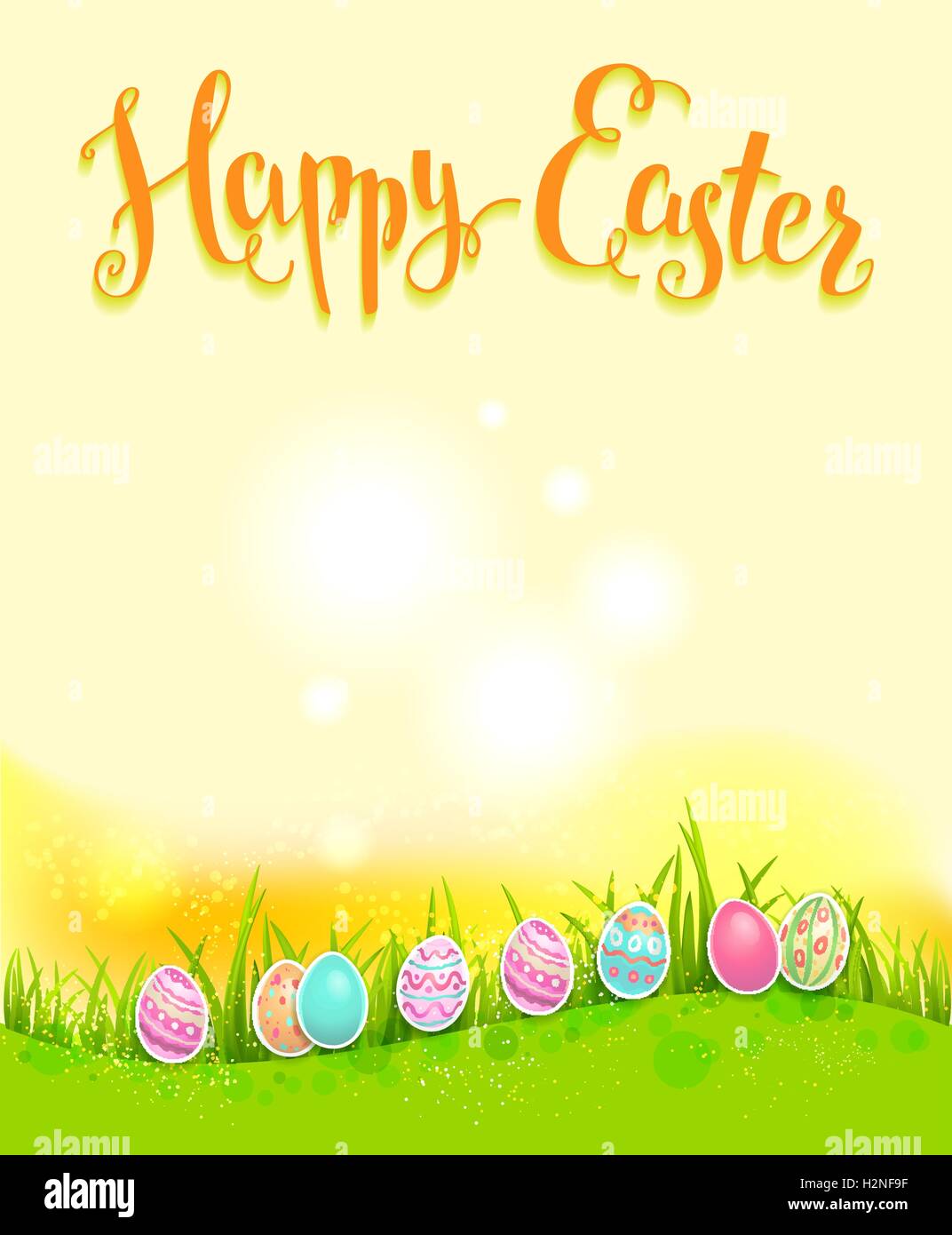 Painted easter eggs space Stock Vector Images - Alamy