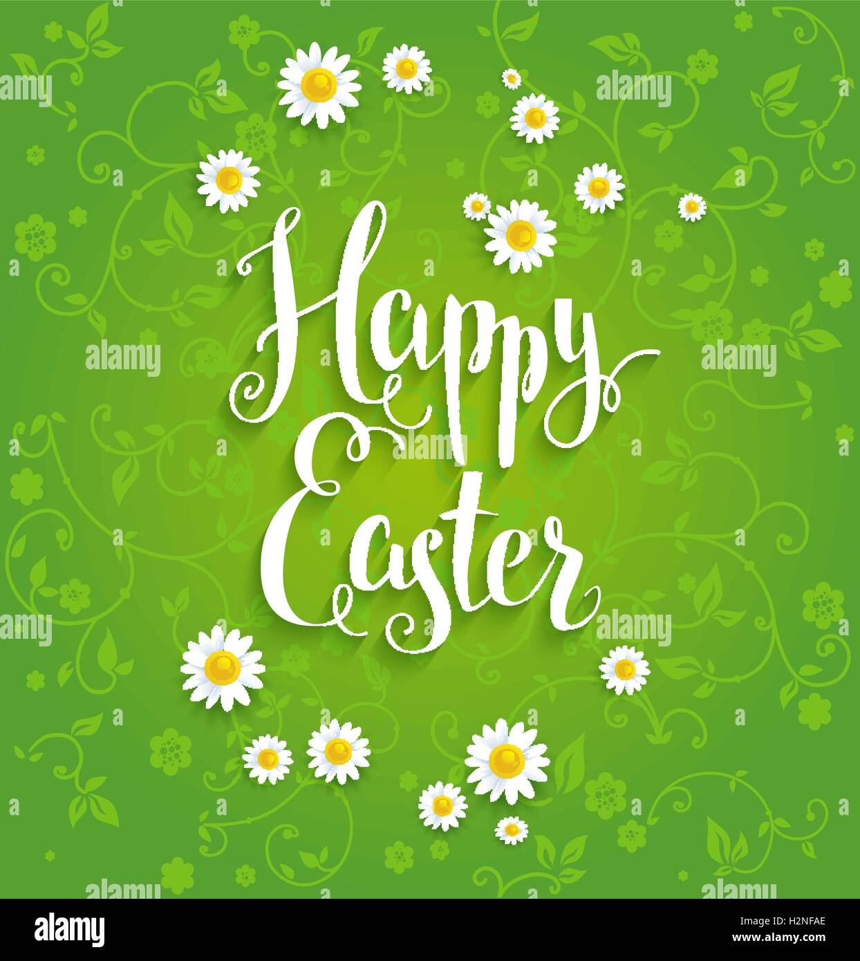 Festive green background and flowers Stock Vector Image & Art - Alamy