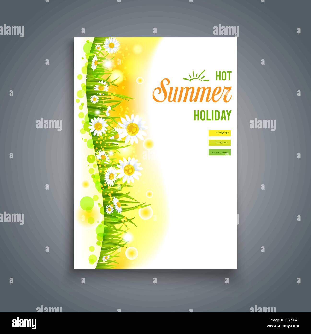 Floral summer template Stock Vector Image & Art - Alamy