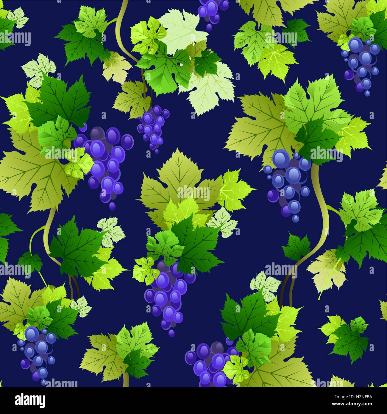 Grapes pattern on dark background Stock Vector Image & Art - Alamy