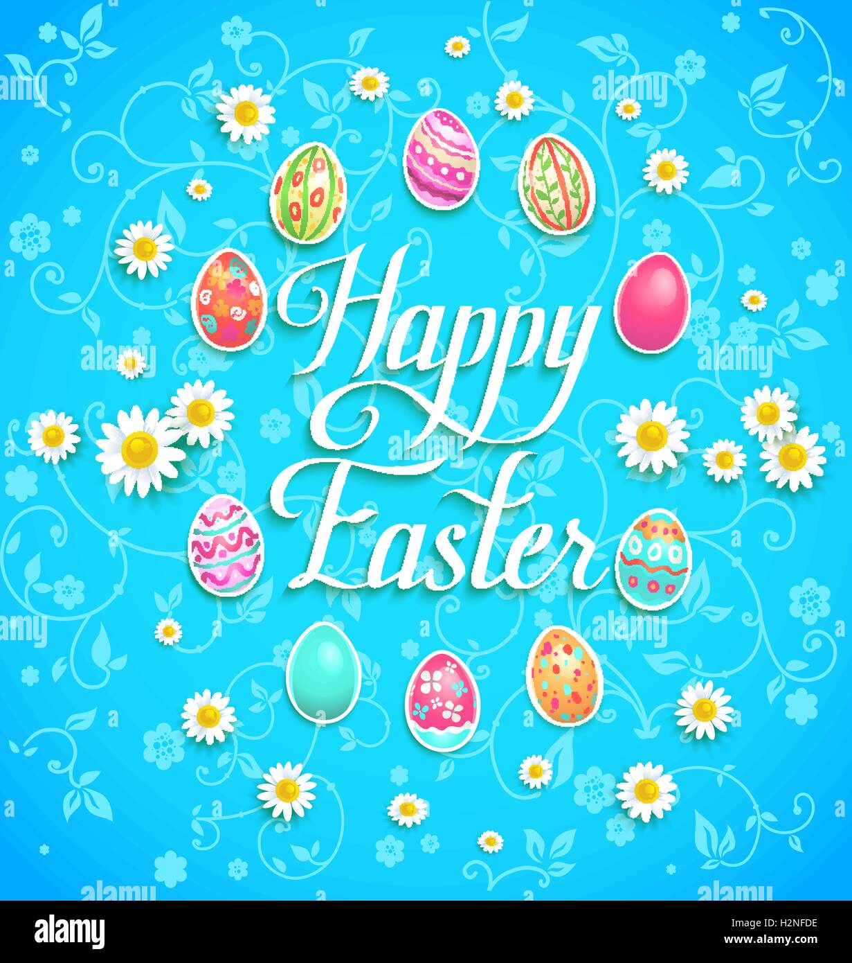 Happy Easter eggs Stock Vector Image & Art - Alamy