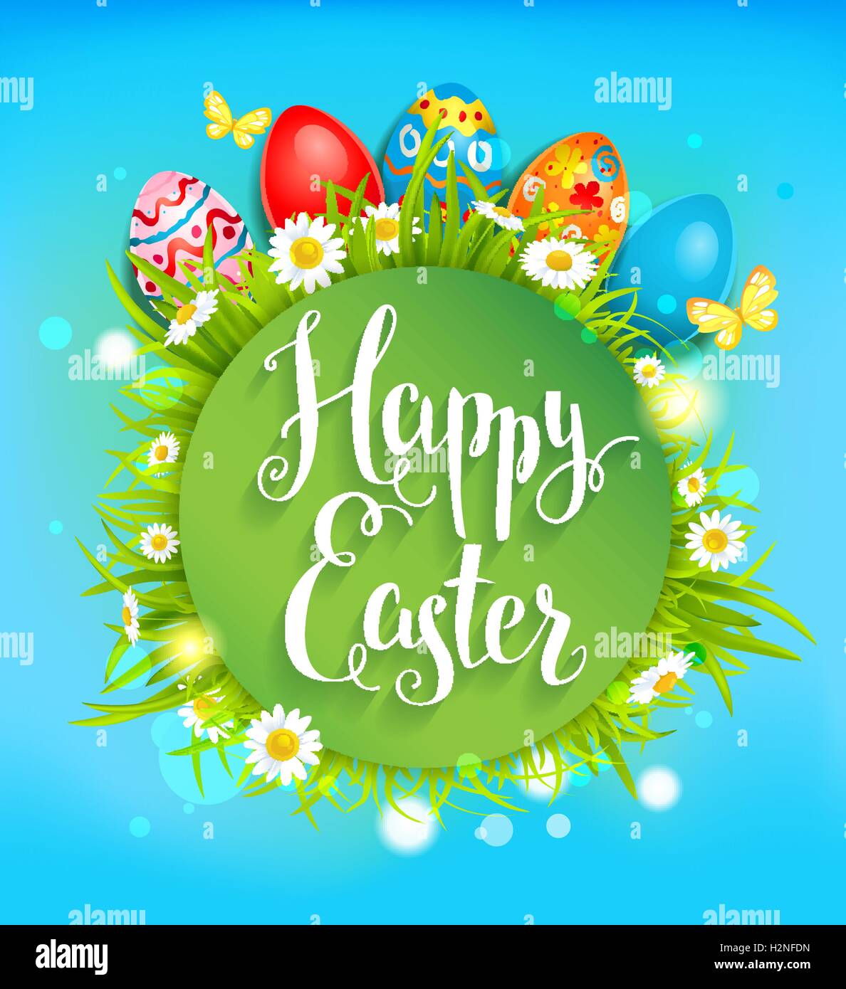 Happy easter positive card Stock Vector Image & Art - Alamy