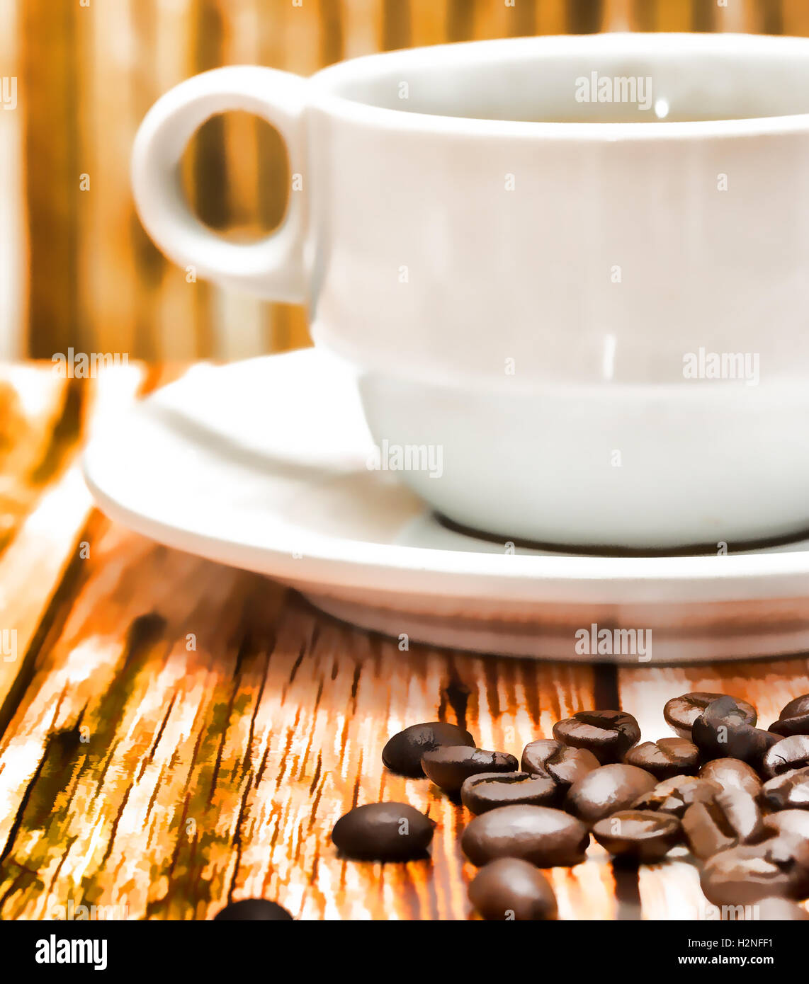 Fresh Coffee Cup Representing Delicious Caffeine And Cafeteria Stock ...