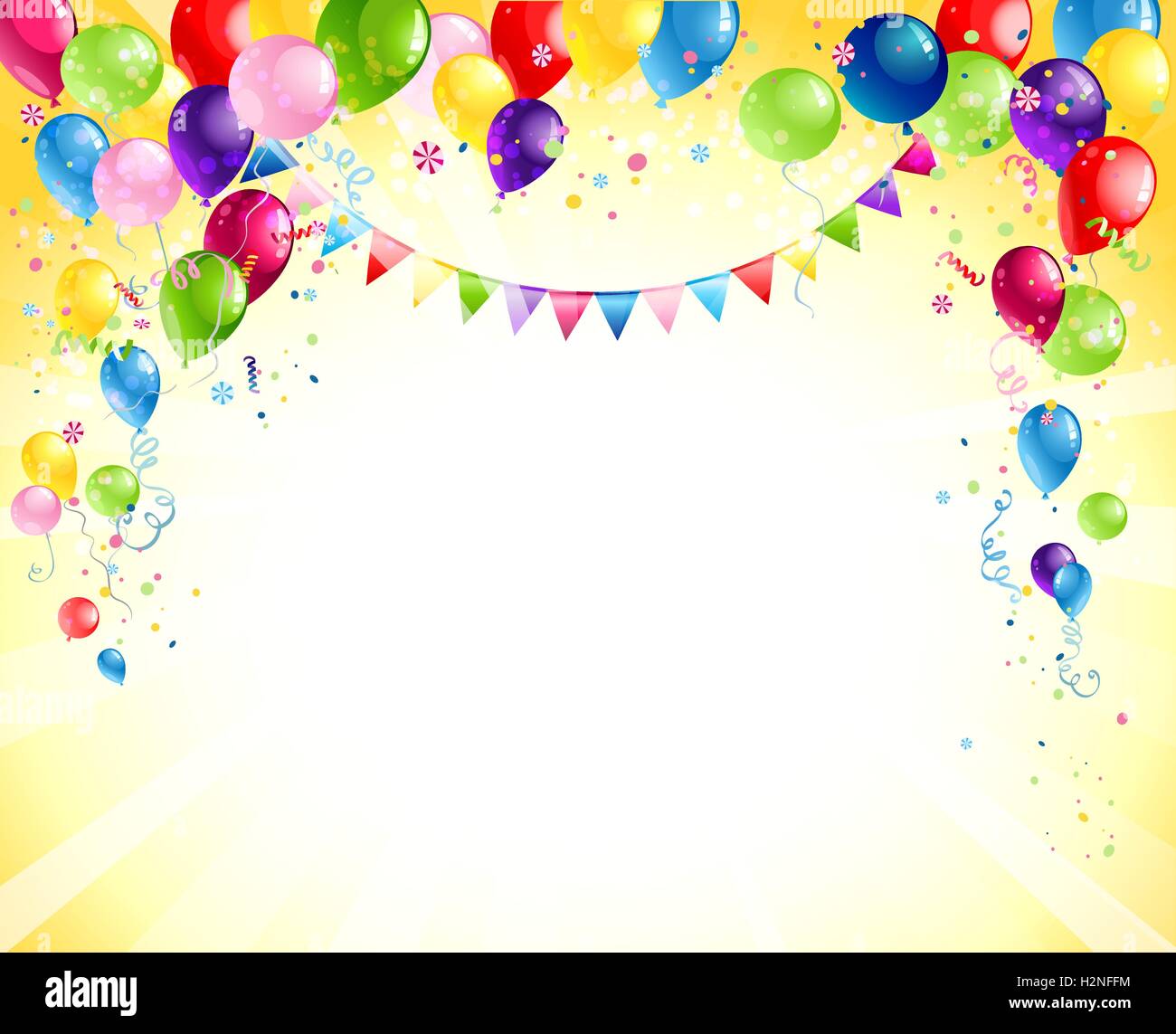 Positive card with balloons Stock Vector Image & Art - Alamy