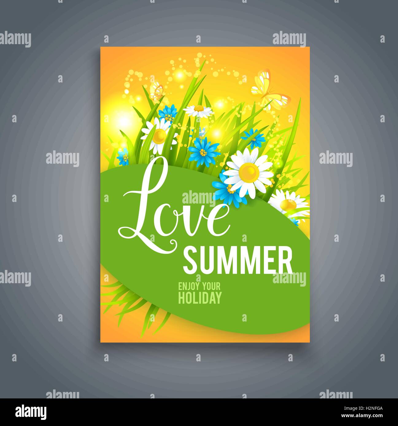 Positive summer card Stock Vector Image & Art - Alamy