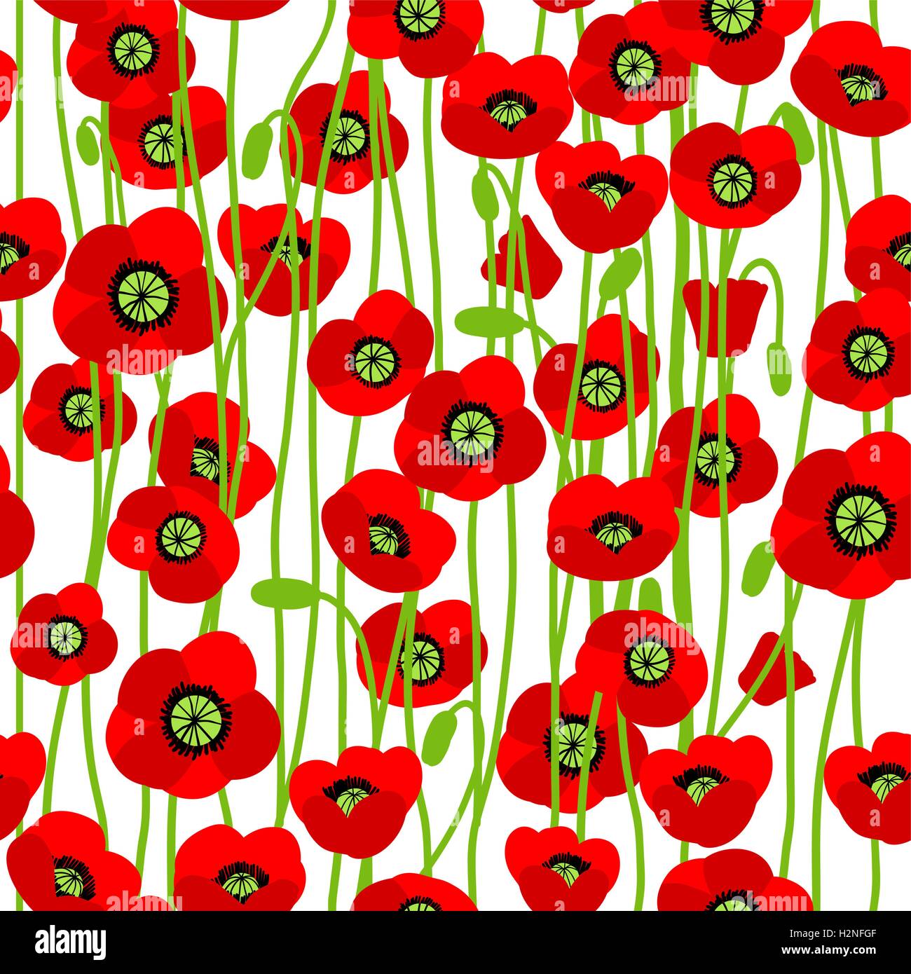 Poppies pattern hi-res stock photography and images - Alamy