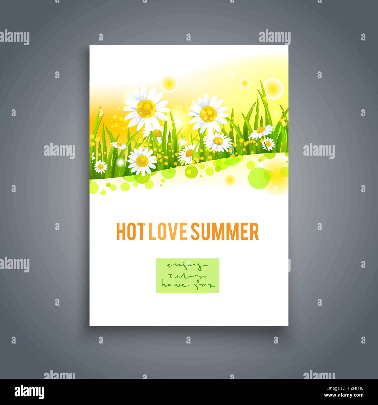 Summer card template Stock Vector Image & Art - Alamy