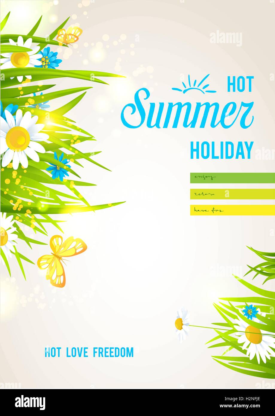 Summer time card Stock Vector Image & Art - Alamy