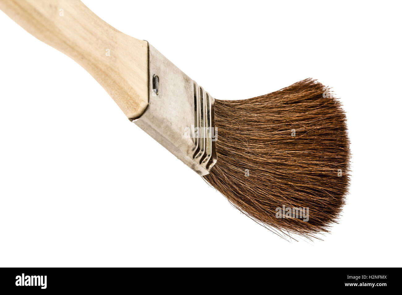New prush close-up isolated on white background Stock Photo - Alamy