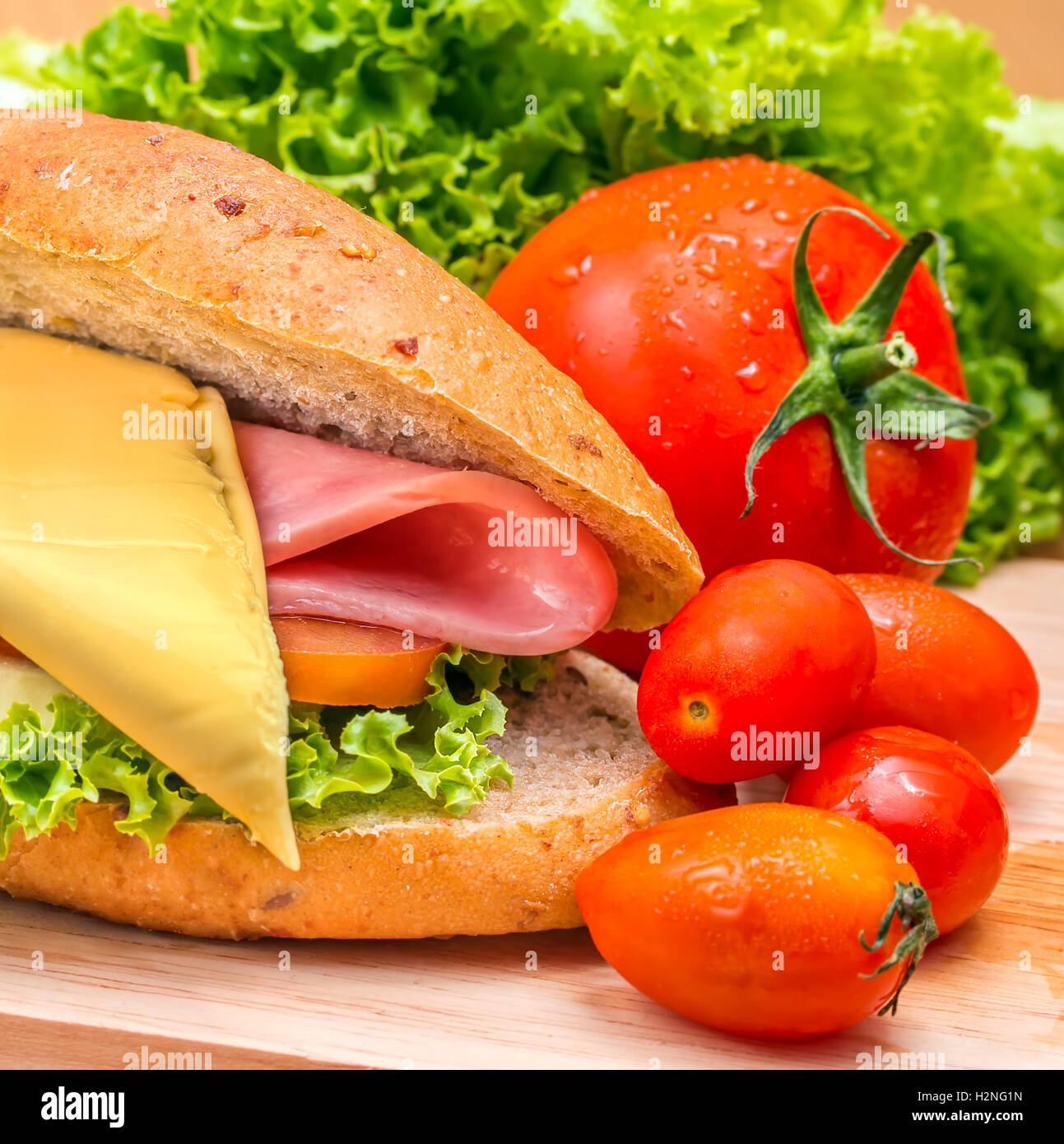 Cheese Ham Roll Indicating Slice Tasty And Delicatessen Stock Photo - Alamy