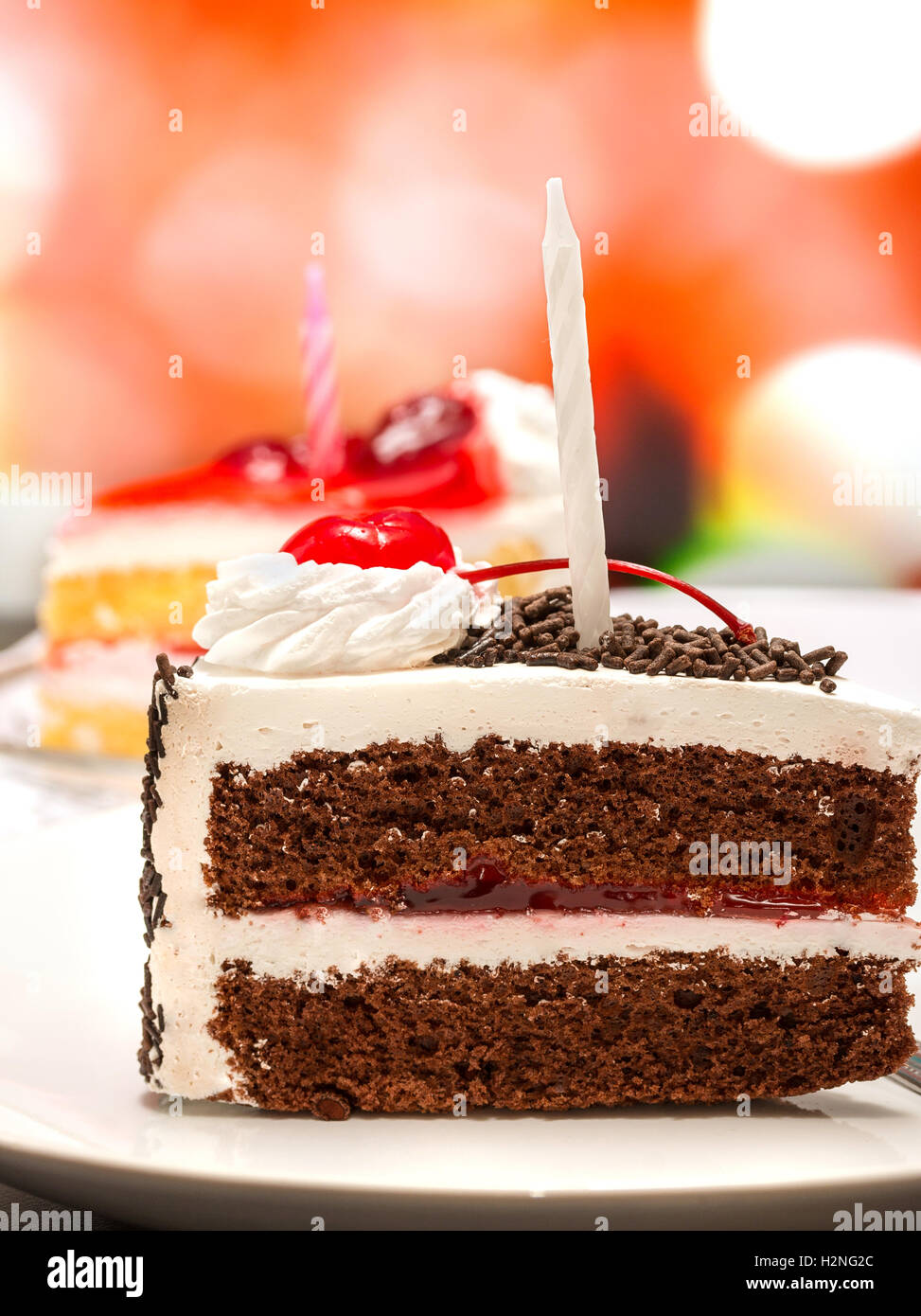 Black Forest Gateau Meaning Chocolate Cake And Celebrate Stock Photo ...