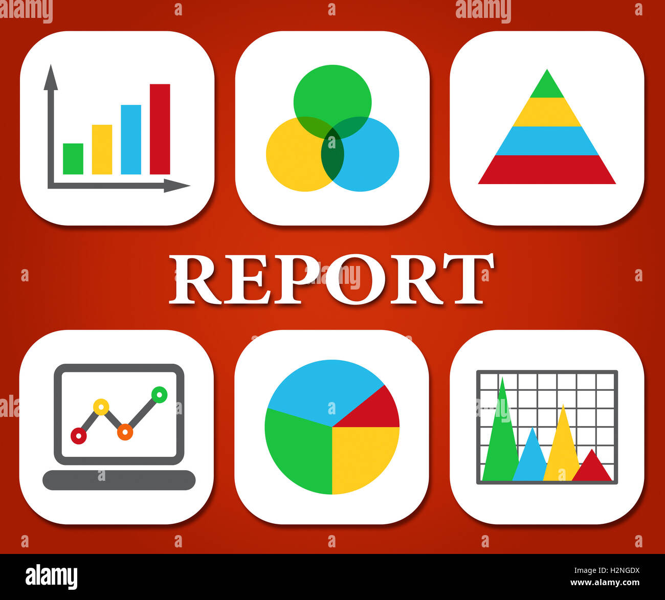 Report Graphs Meaning Finance Diagram And File Stock Photo - Alamy