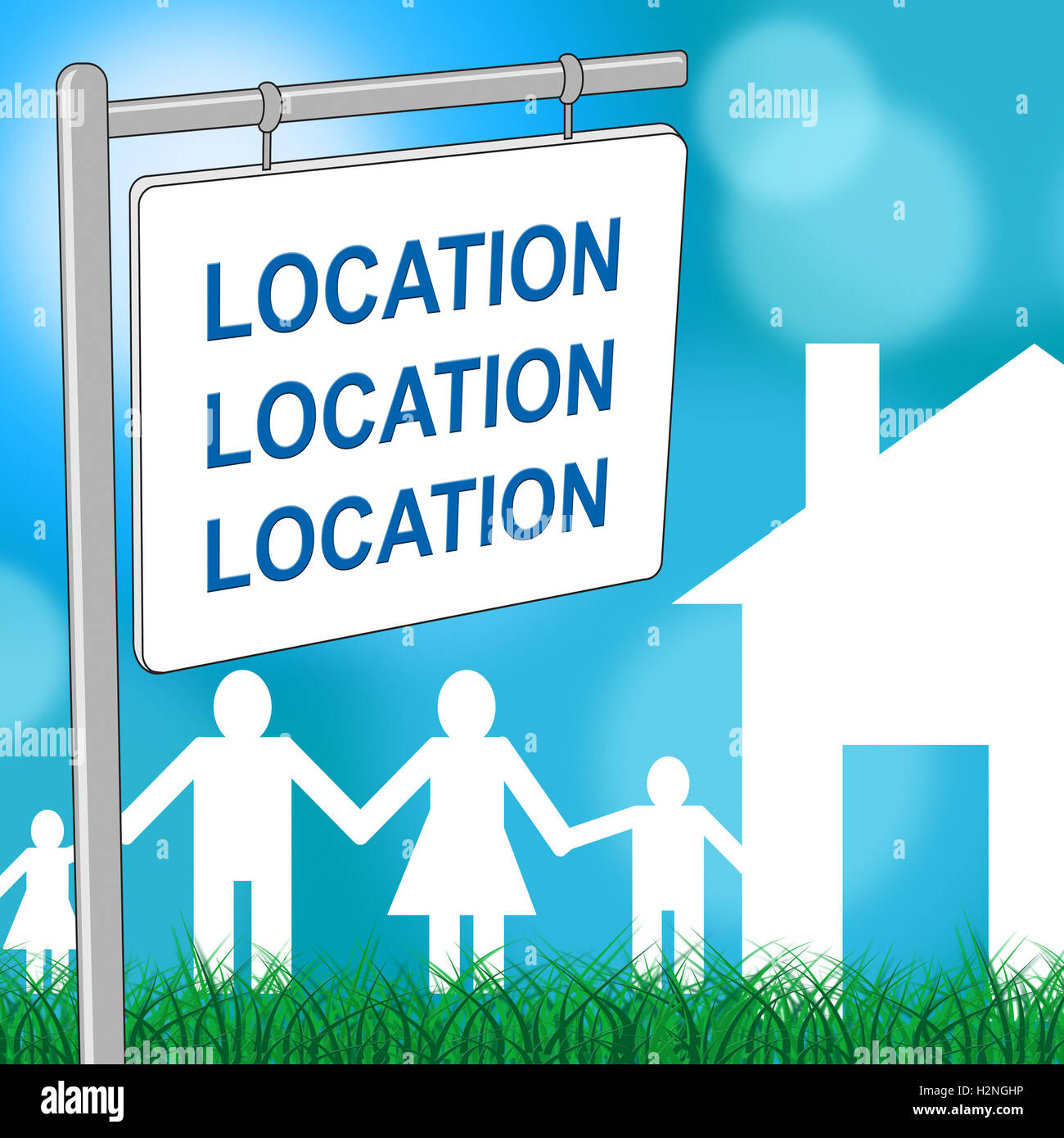 House Location Representing Displaying Household And Building Stock ...