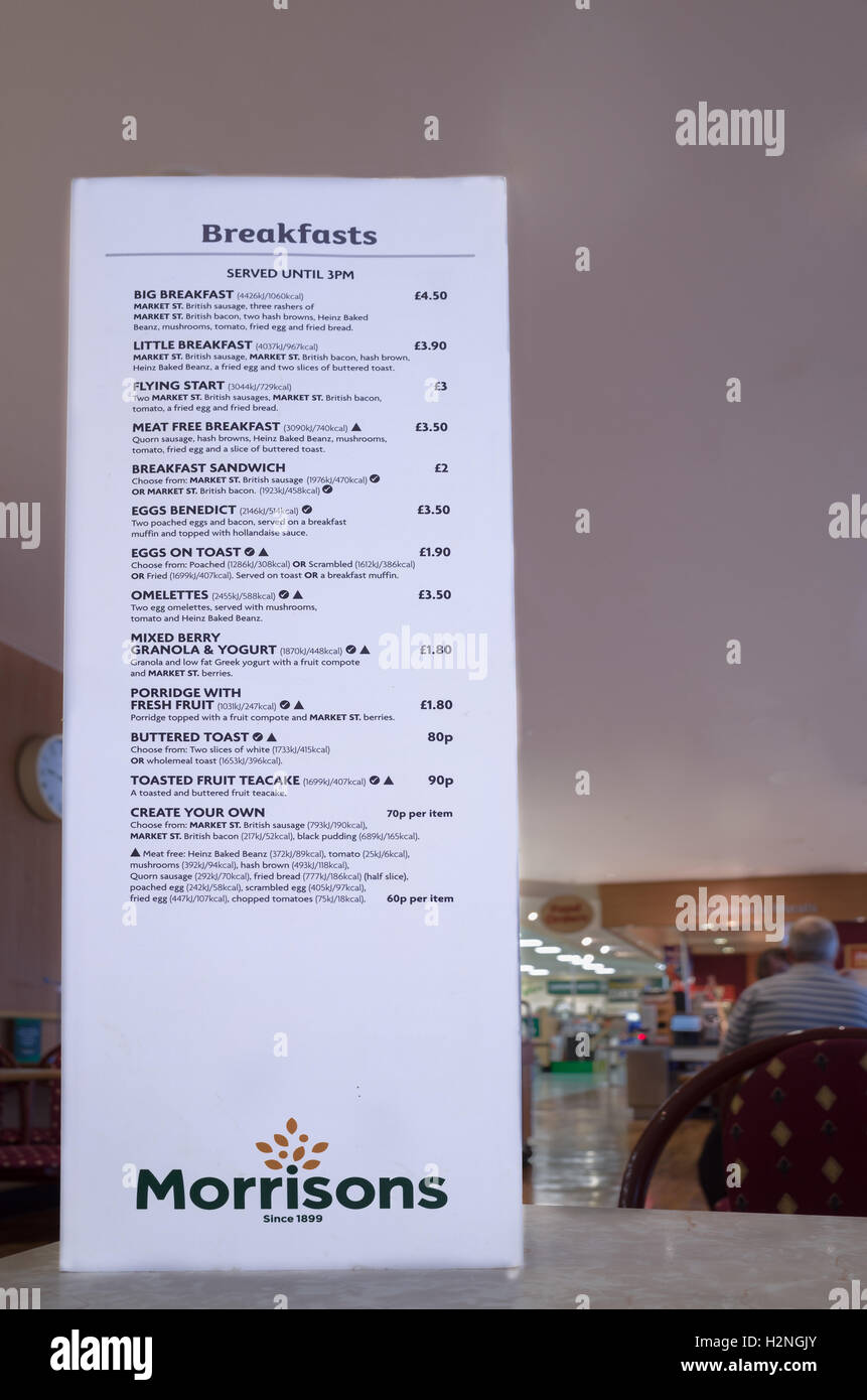 Morrisons cafe Stock Photo - Alamy