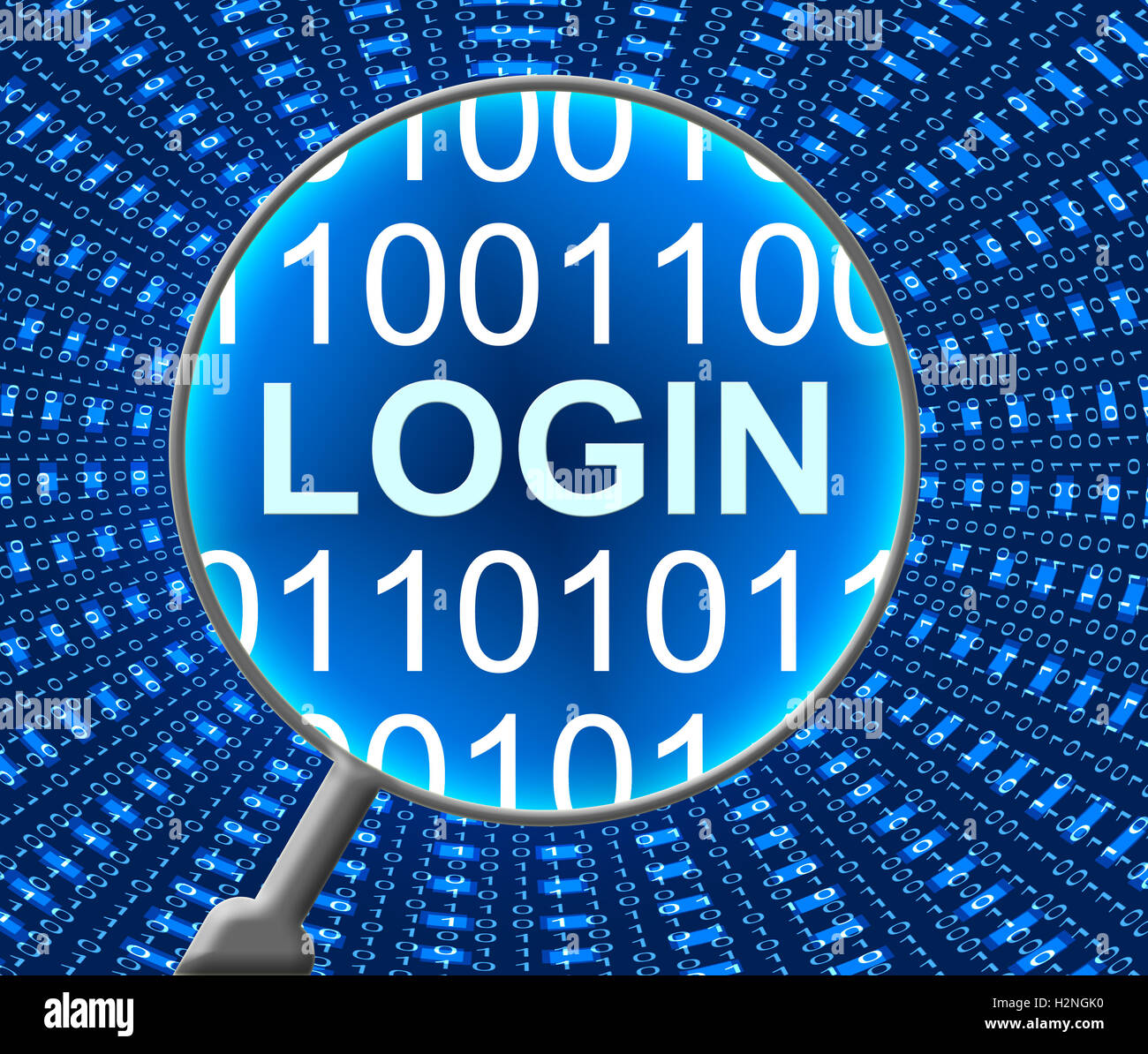 Online Login Representing Web Site And Net Stock Photo - Alamy