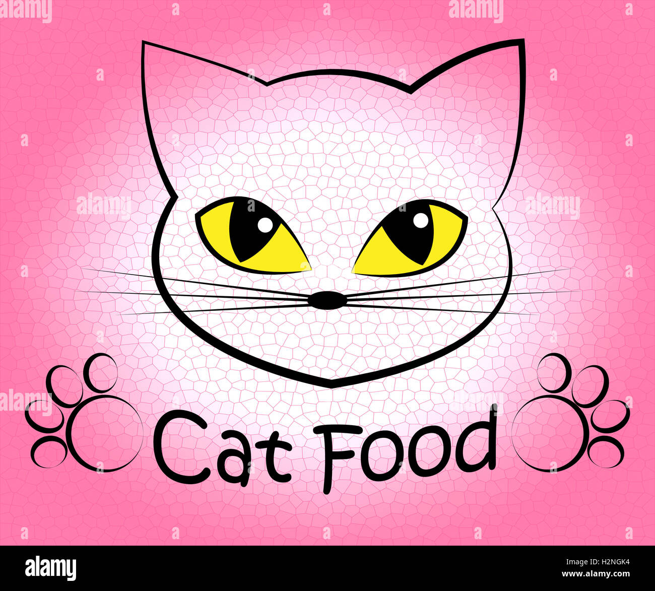 Cat Food Showing Eat Kitty And Pedigree Stock Photo - Alamy