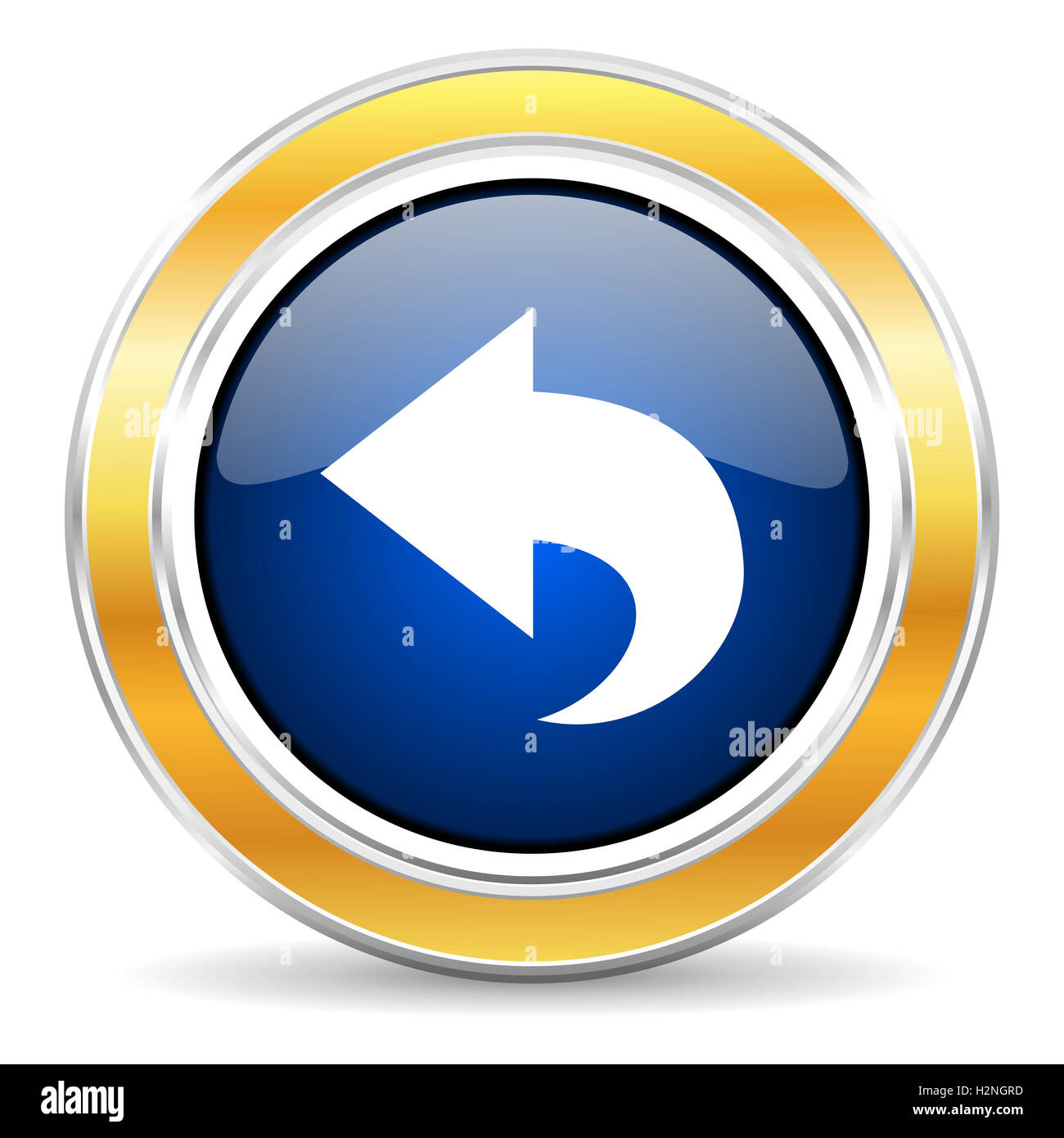 Go back button icon hi-res stock photography and images - Alamy