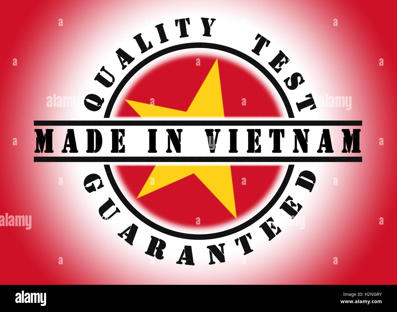 Quality test guaranteed stamp Stock Photo - Alamy