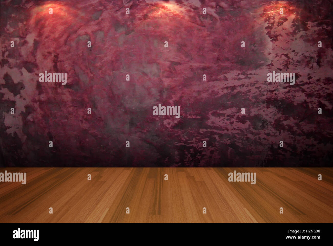 empty room red cement wall Stock Photo - Alamy