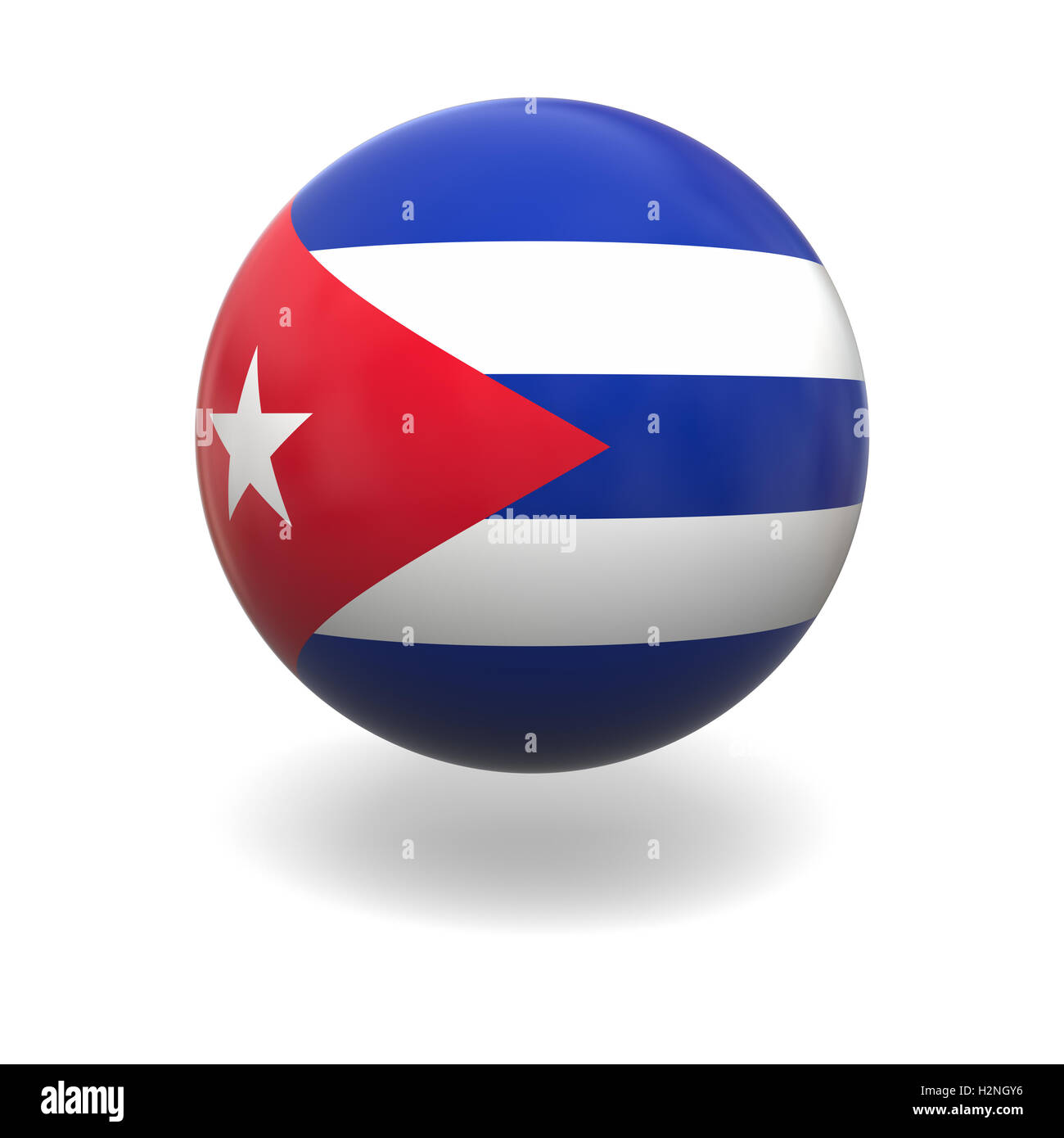 3d render cuba flag Cut Out Stock Images & Pictures - Alamy
