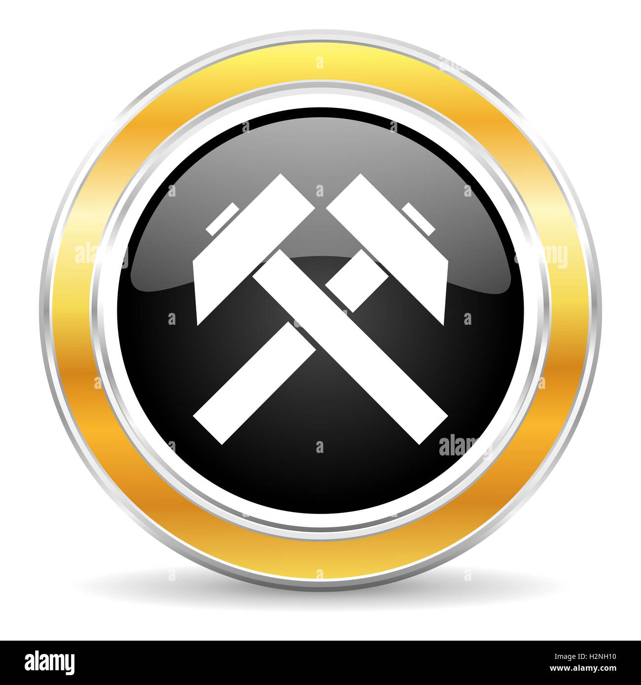 Mining icon hi-res stock photography and images - Alamy