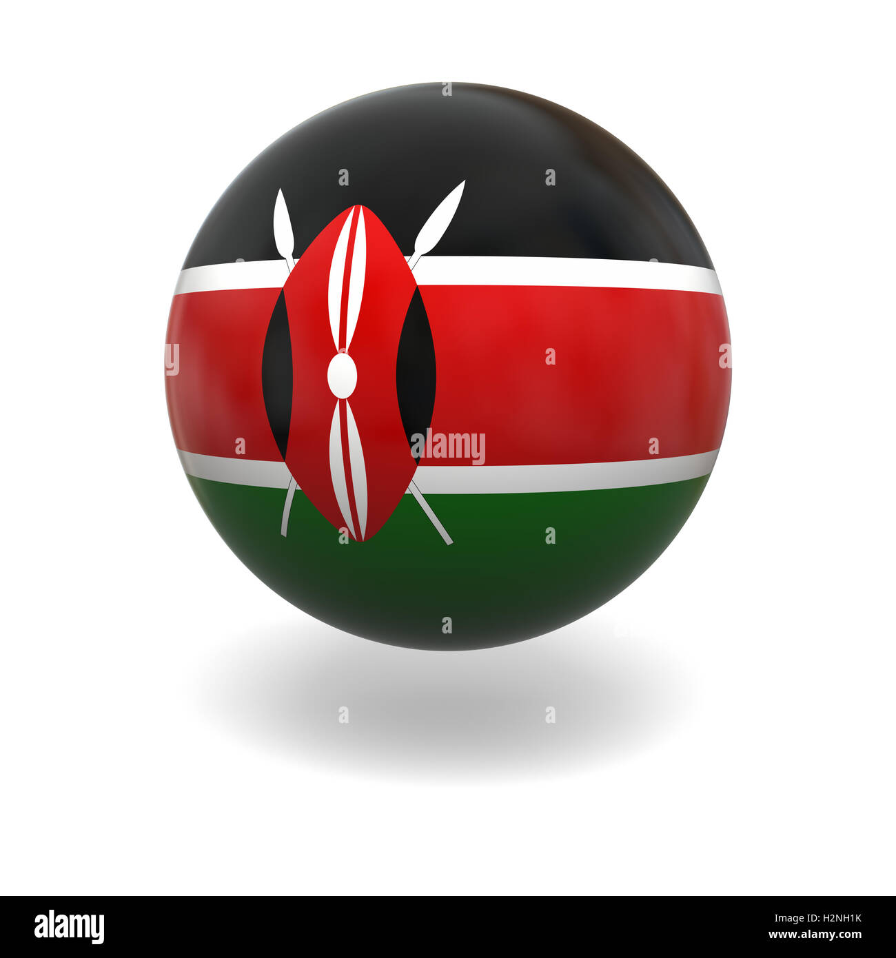 Kenyan flag Cut Out Stock Images & Pictures - Alamy