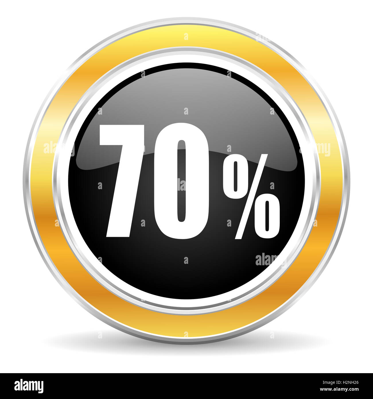 70 percent icon Stock Photo - Alamy