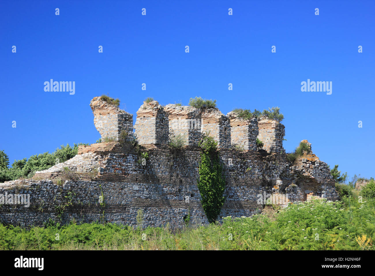 Archeological site of the ancient Nikopolis in Preveza Greece Stock ...