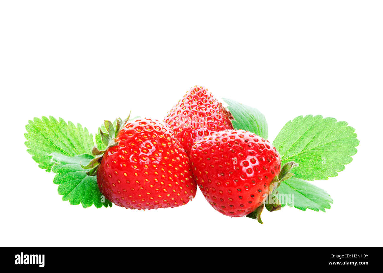 Fresh delicious organic strawberries Cut Out Stock Images & Pictures ...