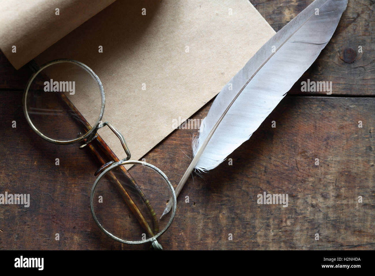 Quill And Scroll Stock Photo - Alamy