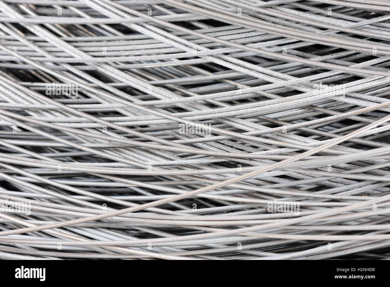 hank of metal wire background Stock Photo - Alamy