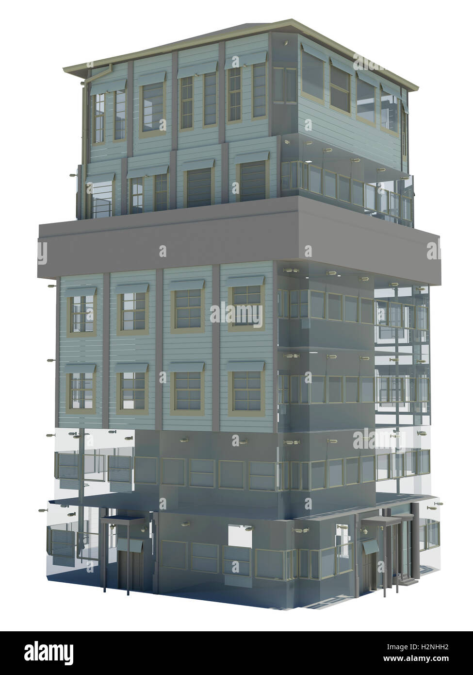 Highly detailed building Stock Photo - Alamy