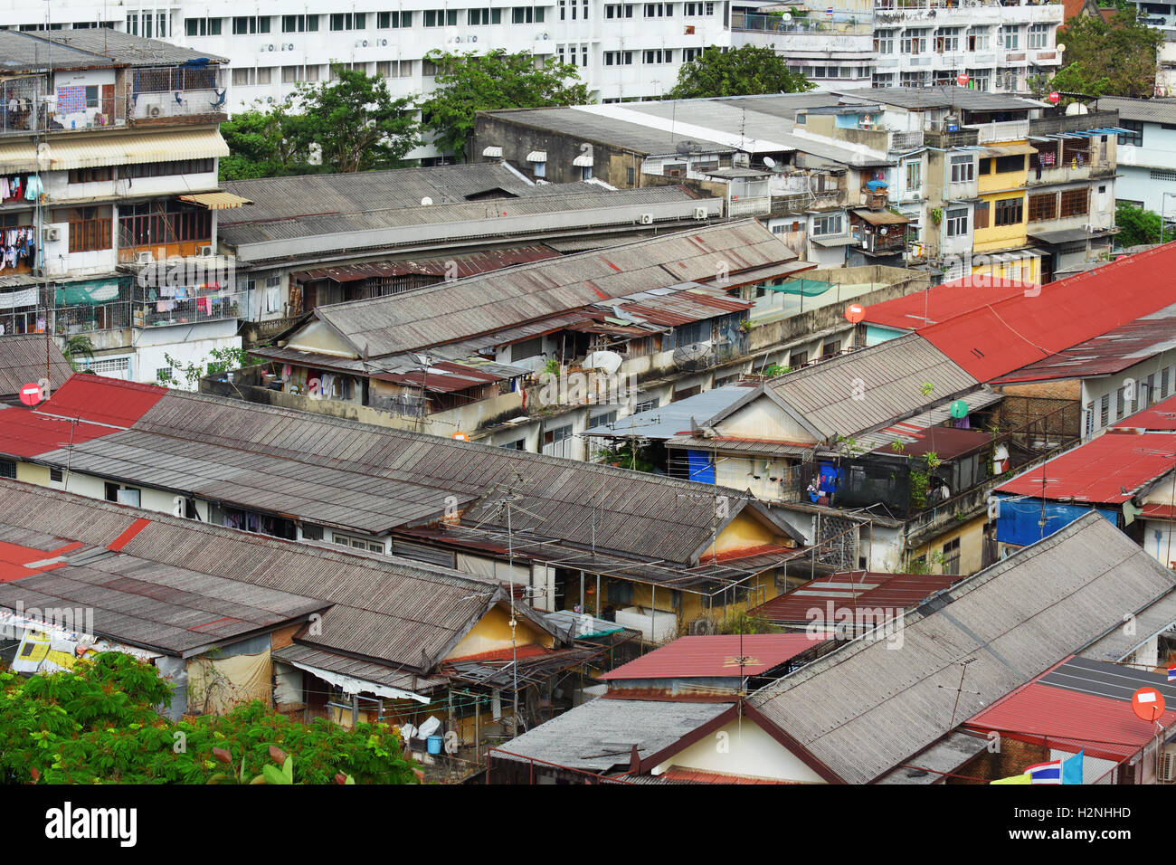 Thailand slum aerial hi-res stock photography and images - Alamy
