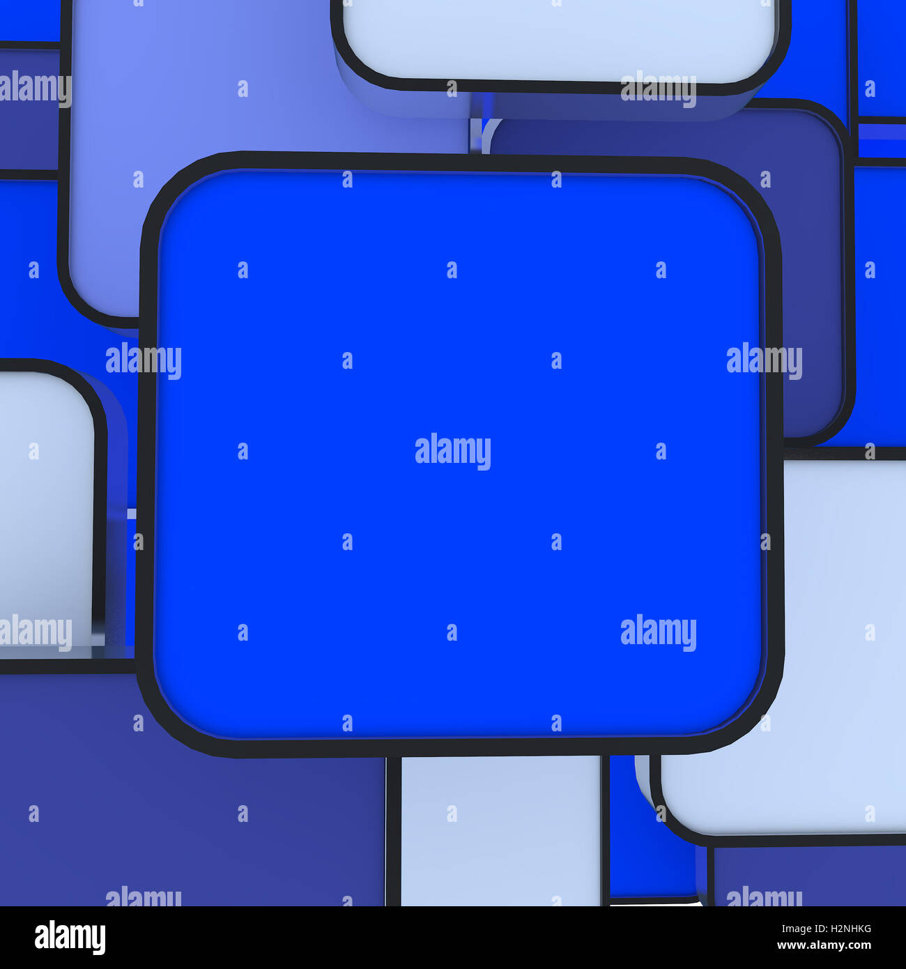 blank abstract blue box Stock Photo - Alamy