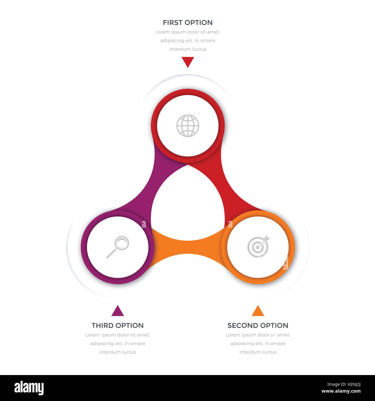 infographics three options Stock Vector Image & Art - Alamy