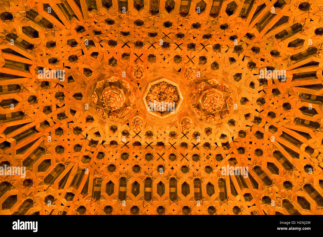 Elaborate wooden ceiling Stock Photo - Alamy