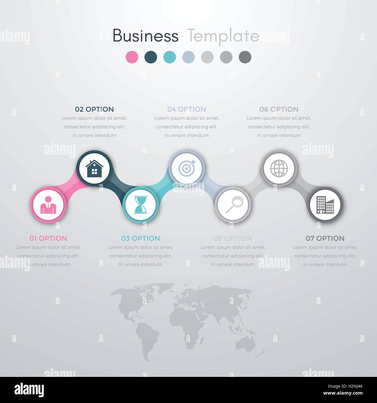 infographics timeline seven options Stock Vector Image & Art - Alamy