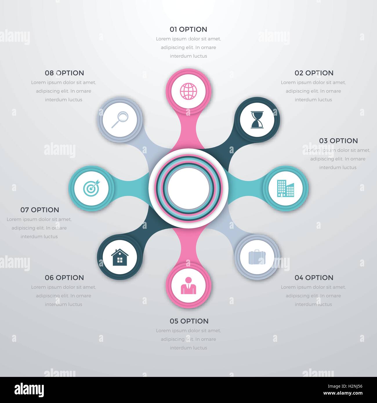 Vector illustration infographics eight options Stock Vector Image & Art ...