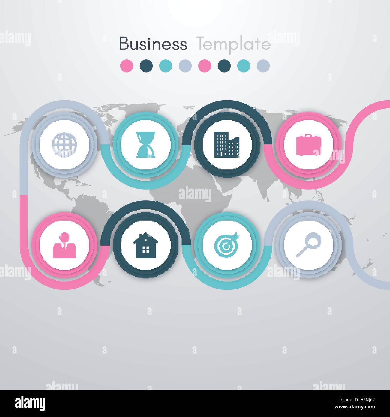 Vector illustration infographics eight options Stock Vector Image & Art ...