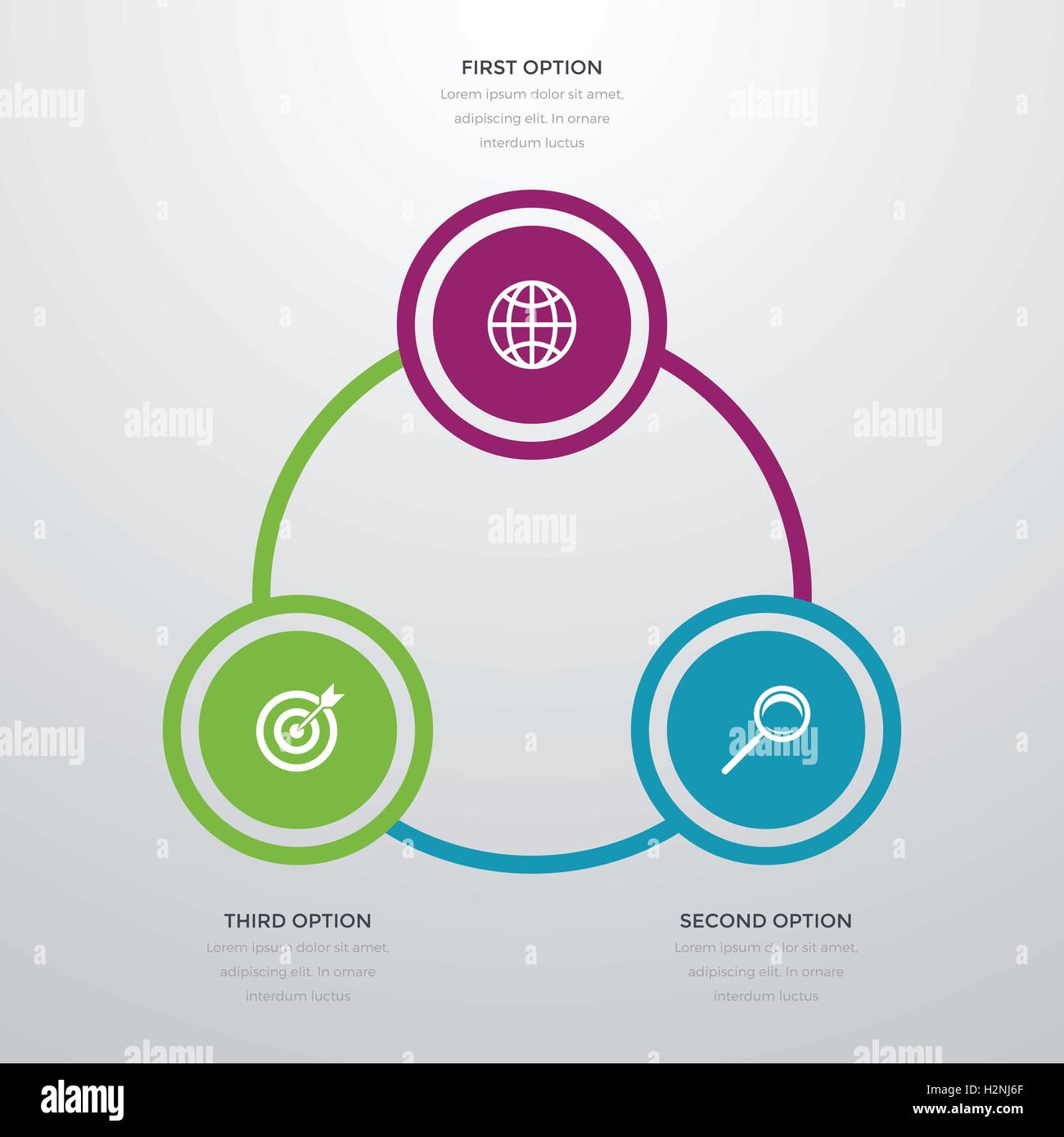 infographics three options Stock Vector Image & Art - Alamy
