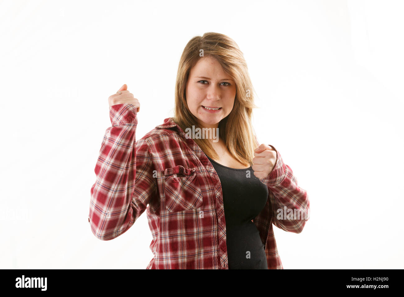 Feisty woman face hi-res stock photography and images - Alamy