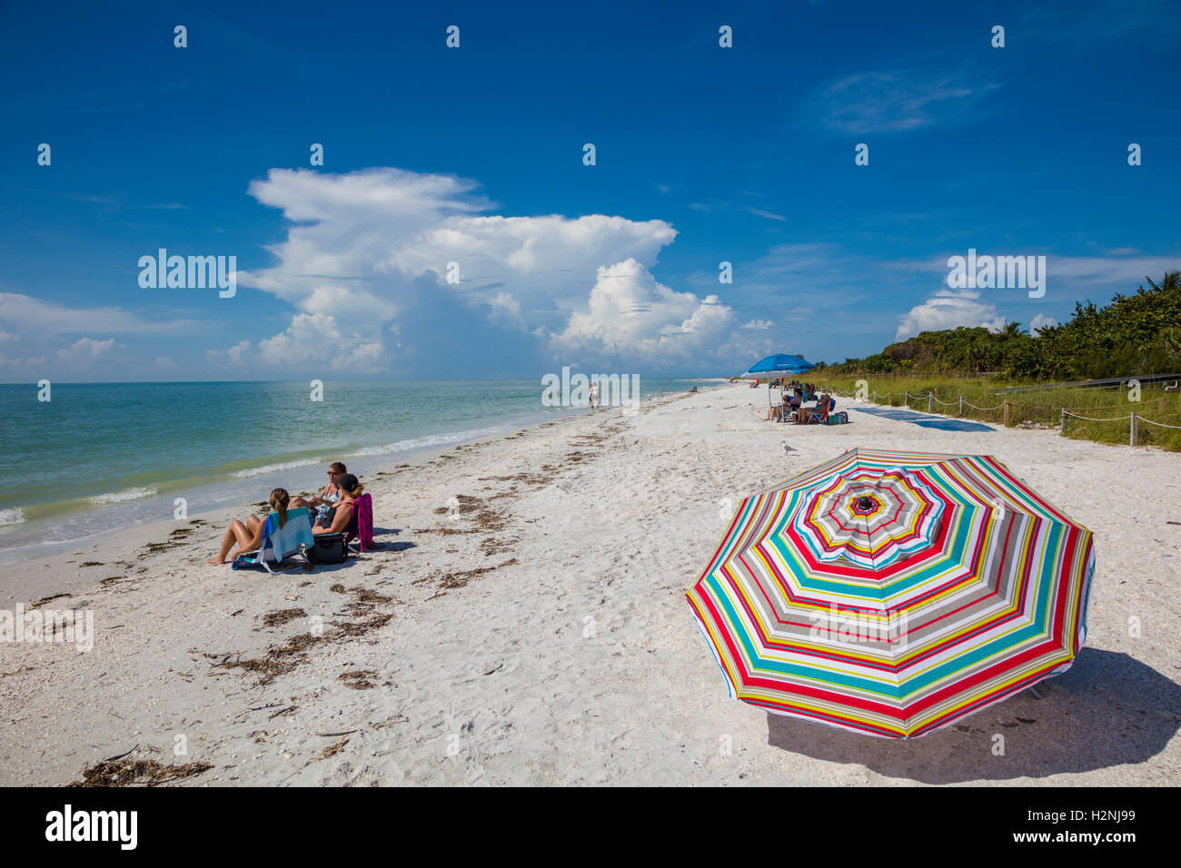 Lighthouse Beach on Sanibel Island on the Gulf of Mexico Southwest ...