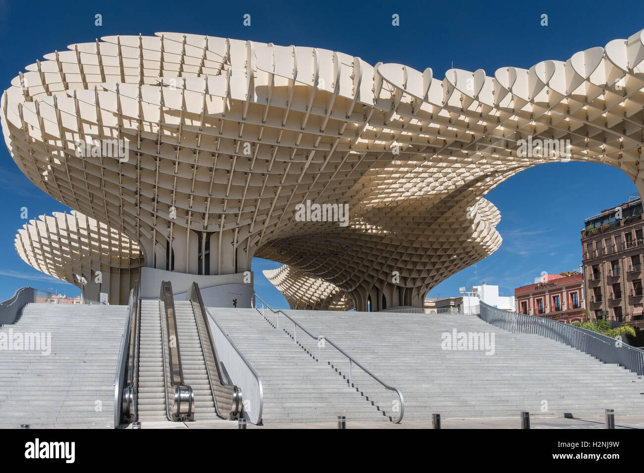 Modern architectural structure in Seville, Spain Stock Photo - Alamy