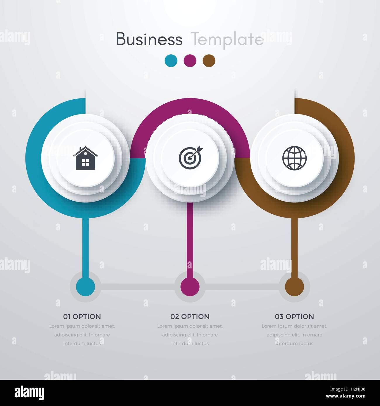 infographics three options Stock Vector Image & Art - Alamy