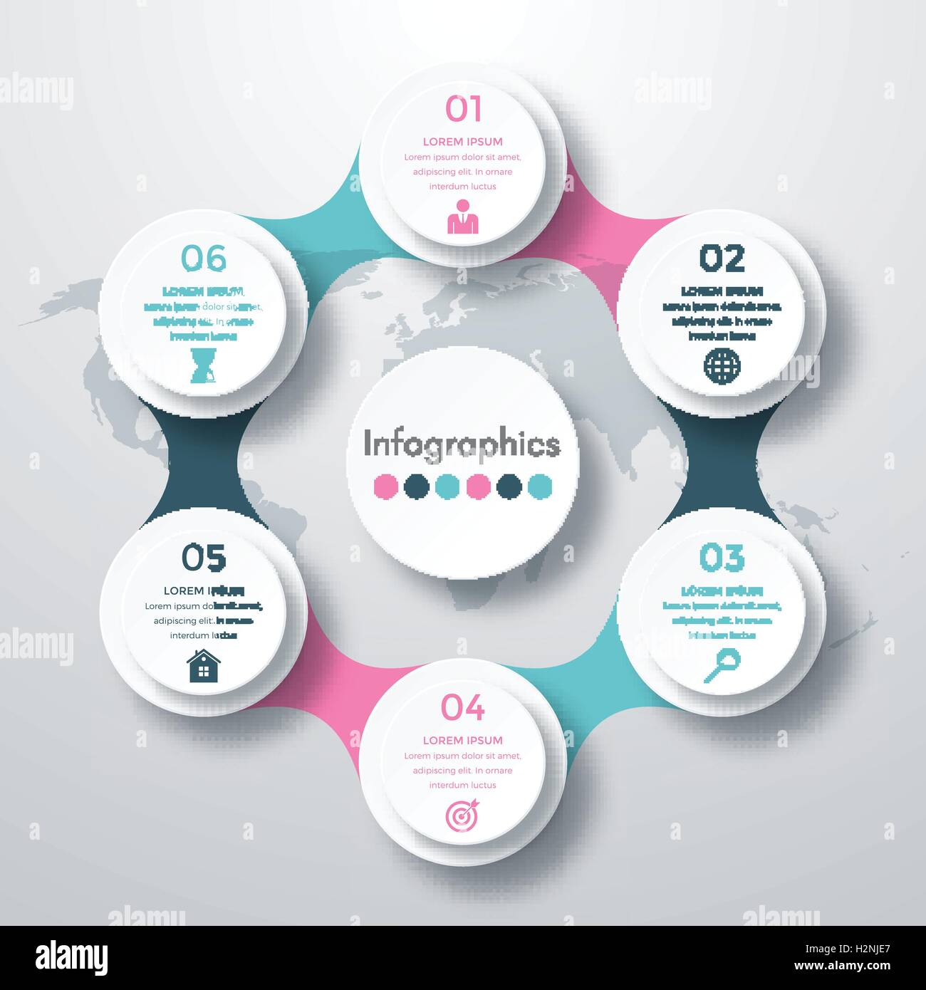 Infographic design with colored Stock Vector Image & Art - Alamy